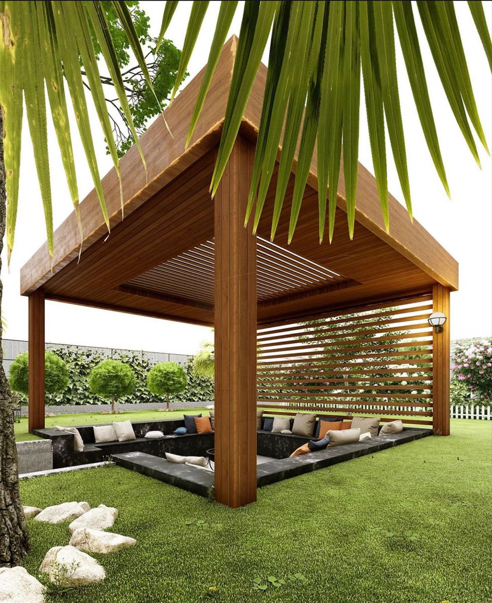 Cubiertas para pérgolas y patios, estructuras independientes pero ...