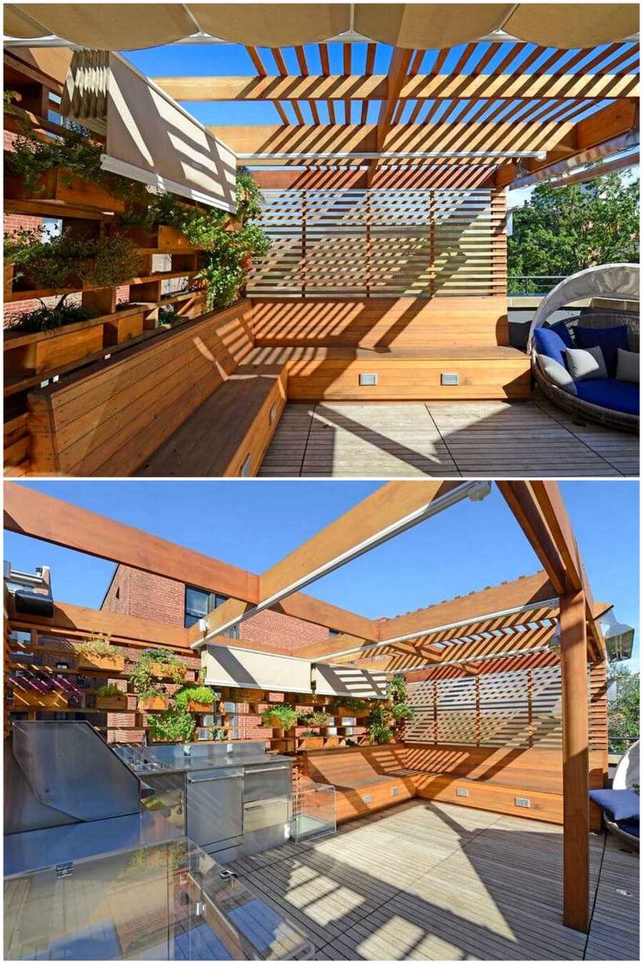 Inspiradoras Ideas modernas de diseño de cubiertas para exteriores ...