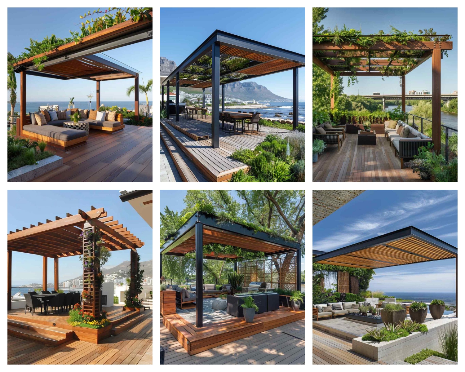 Terrazas exteriores cubiertas con bellas pérgolas - PERGOLAS BLOG